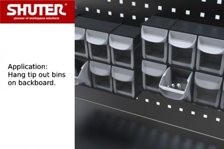 Large Tool Cart with 3 Shelves & Double Sided Pegboard, Height 1,684 mm - Large Tool Trolley ...