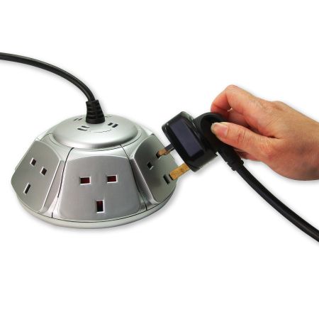 360° Rotatable of UK Plug AC Power Cord - Plug In,Roto Plug In ...
