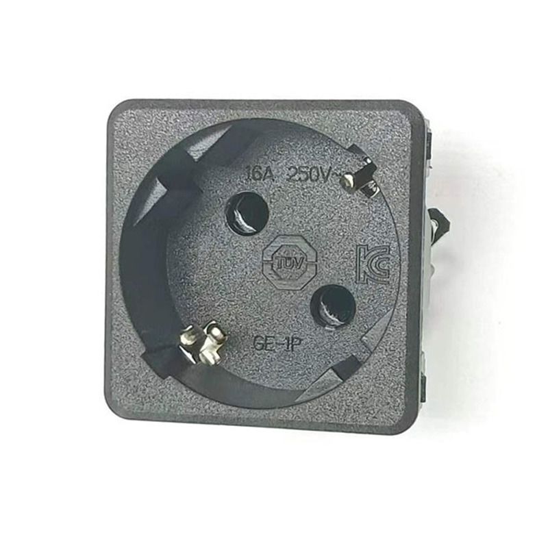 16A European(Schuko) AC Receptacle 2Poles + PE Socket - European Single ...