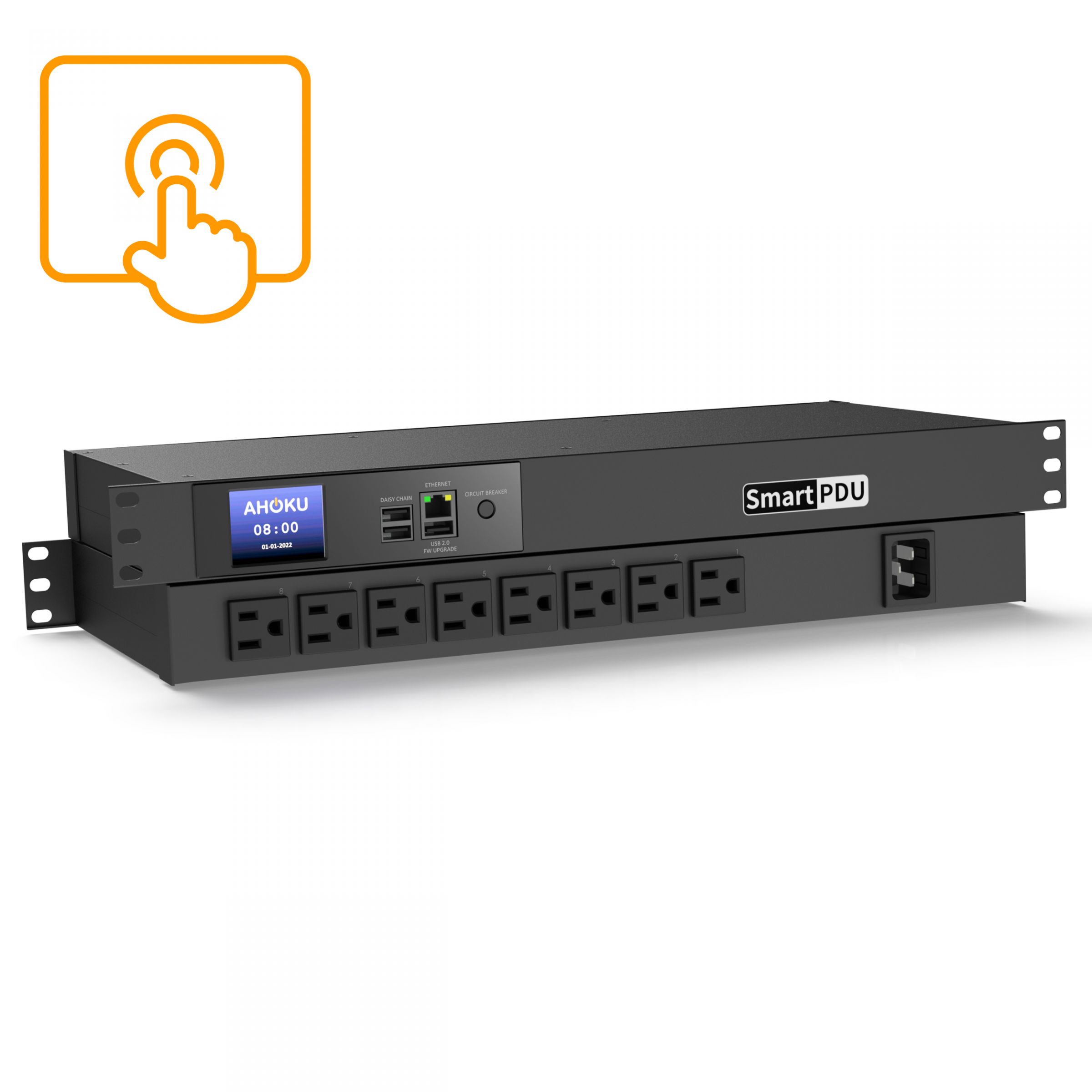 LCD Touch Screen Smart PDU with Remote Monitoring and Switching ...