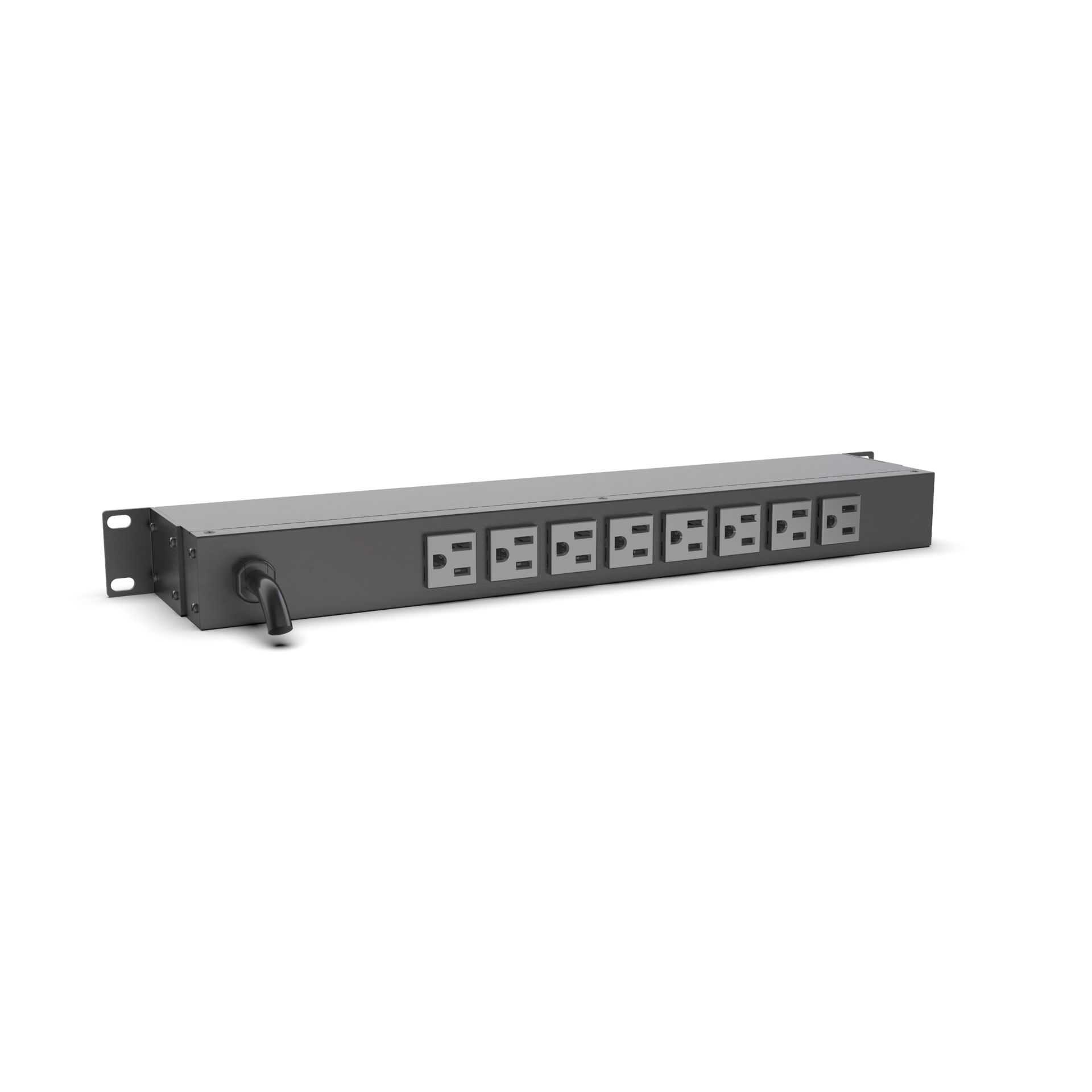 1U 19" Basic Rack PDU with 10 NEMA 5-15R Outlets - Rackmount Surge ...
