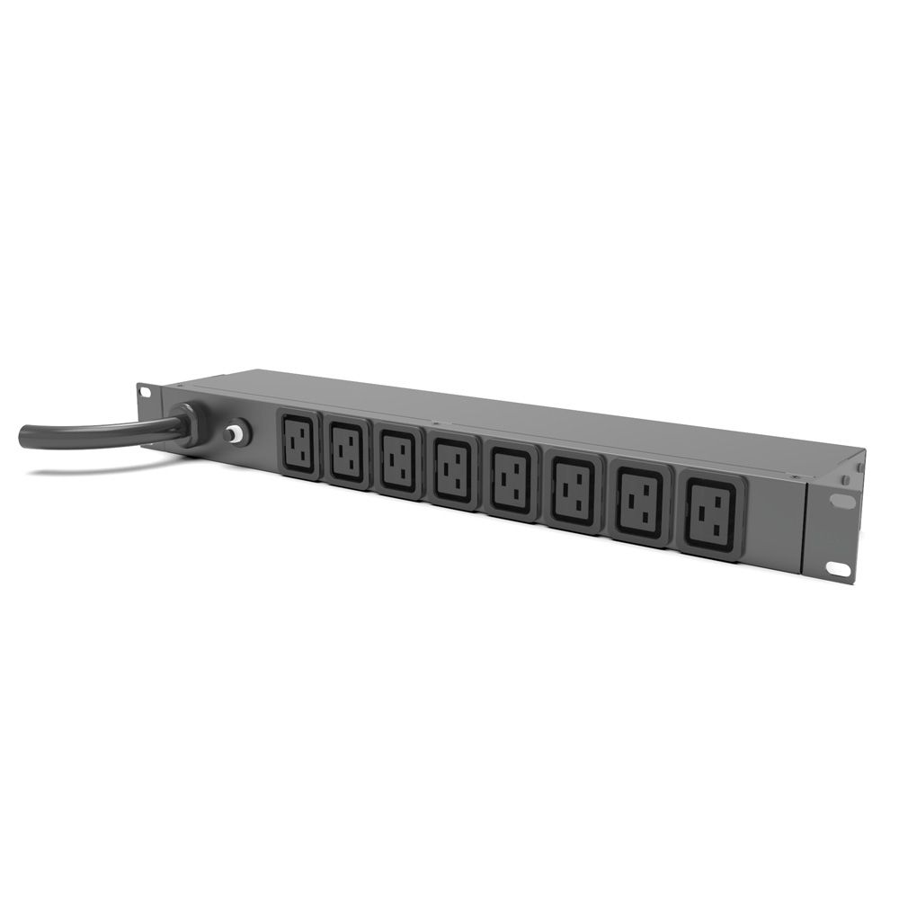 IEC C19 1U Metal Horizontal Rack Mount PDU - 19" IEC C19 Socket Outlet ...
