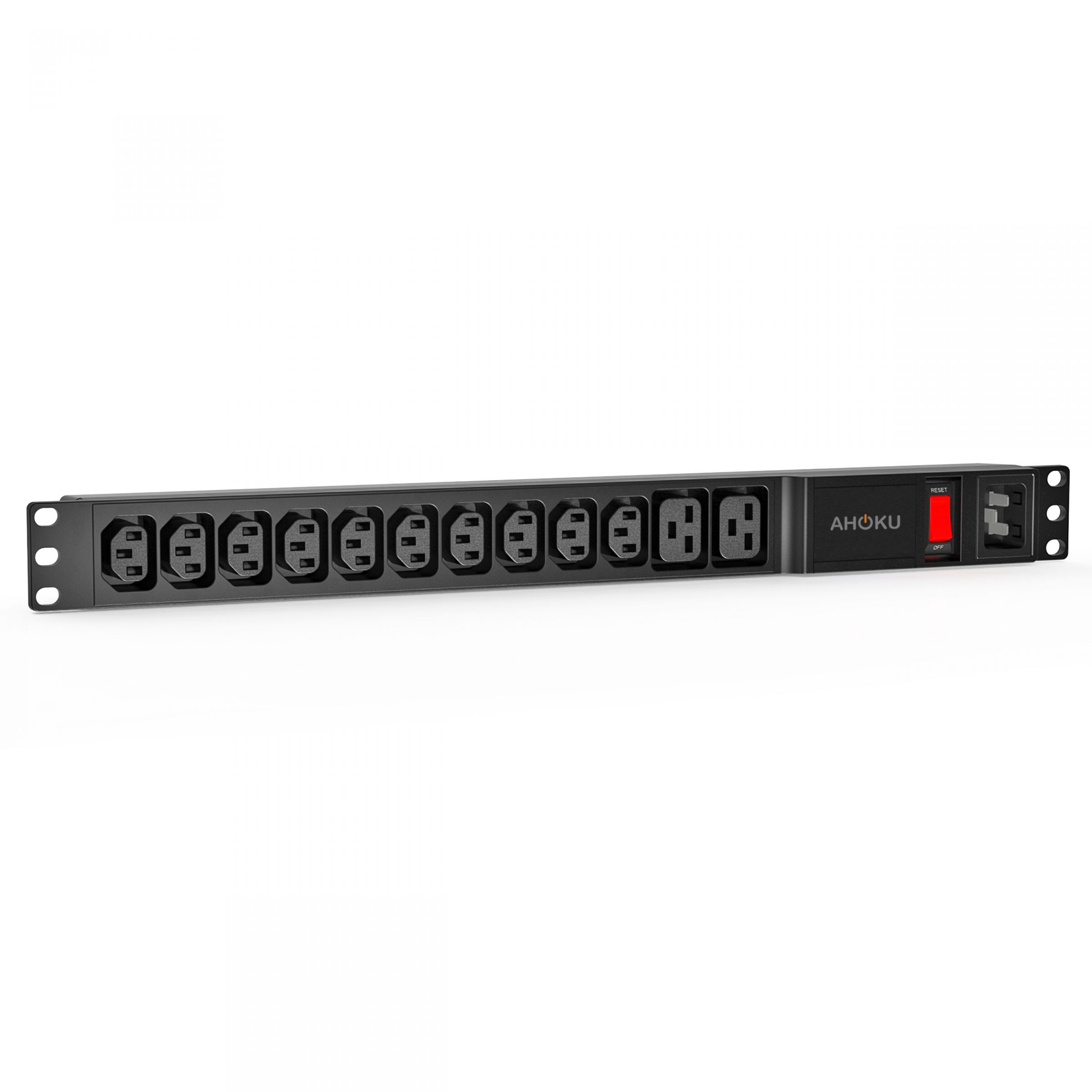 12 PDU cơ bản C13/C19 hỗn hợp có công tắc có đèn-PDU giá ngang cơ bản ...