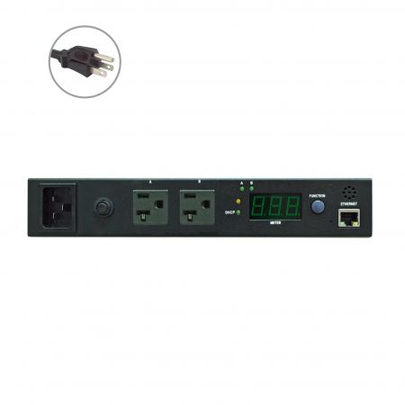 NEMA/IEC 2 Outlets 1U IP-Based PDU - Smart PDU, Remote Controlled PDU ...