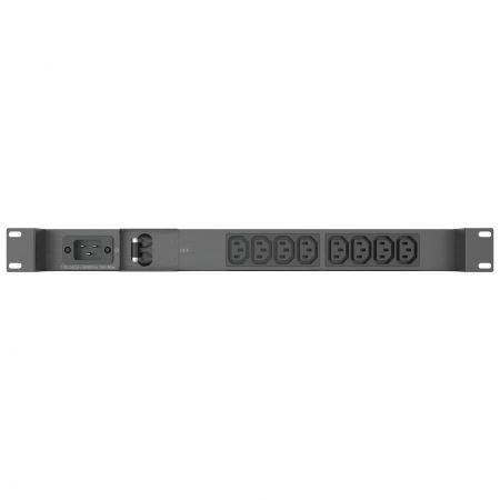 8 Outlets IEC 60320 C13 1U Metal PDU 20A Wall Mount - Power Strip PDU ...