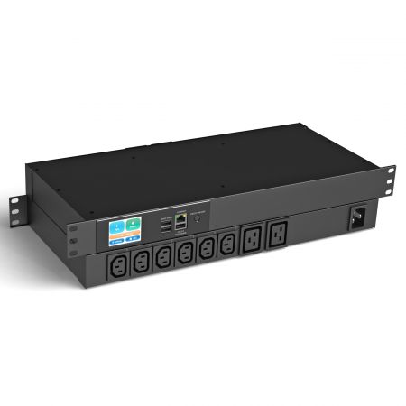 Mixed IEC C13/C19 Smart PDU with LCD Touch Screen and Remote Power Management - Intelligent PDU ...
