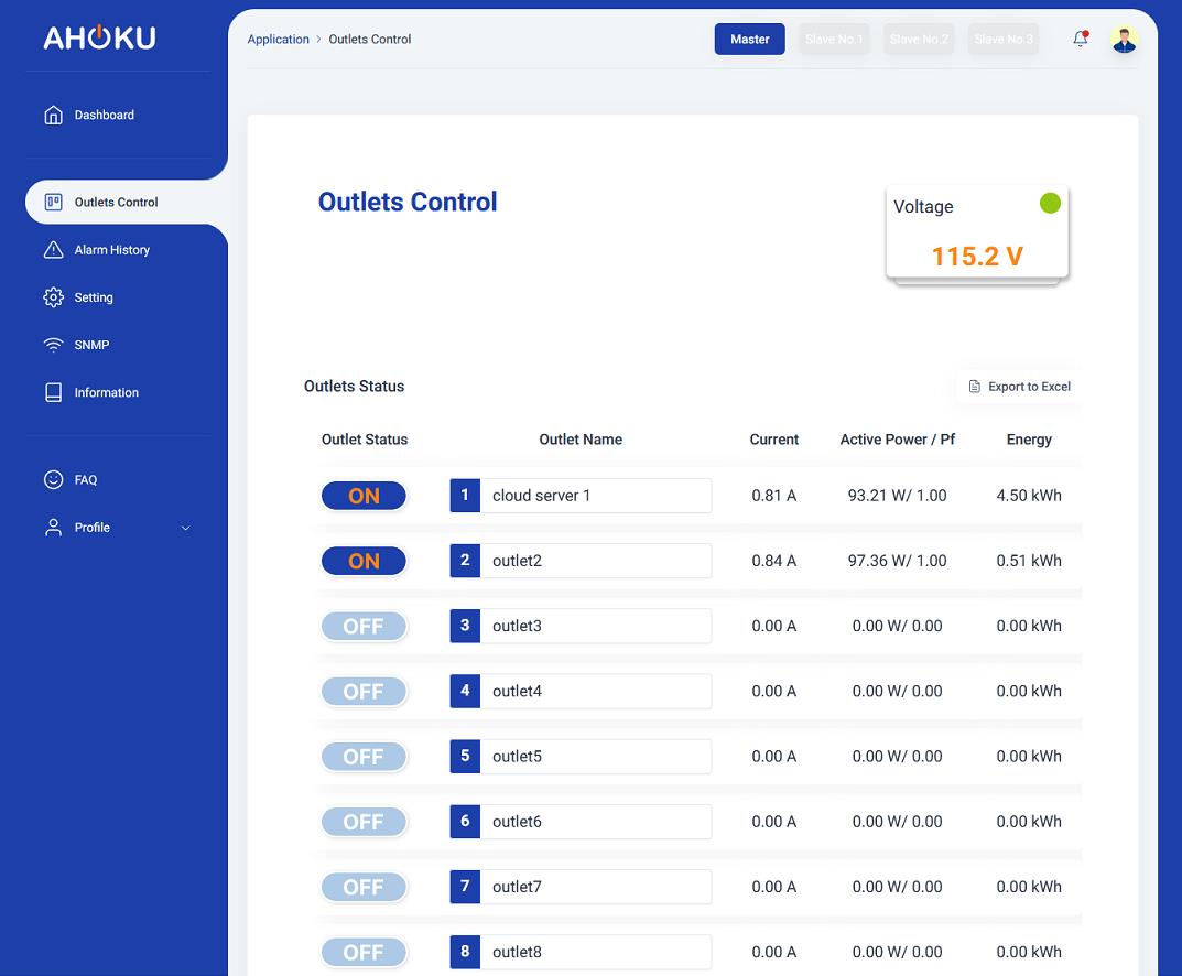 Mixed IEC C13/C19 Smart PDU with LCD Touch Screen and Remote Power Management - Intelligent PDU ...
