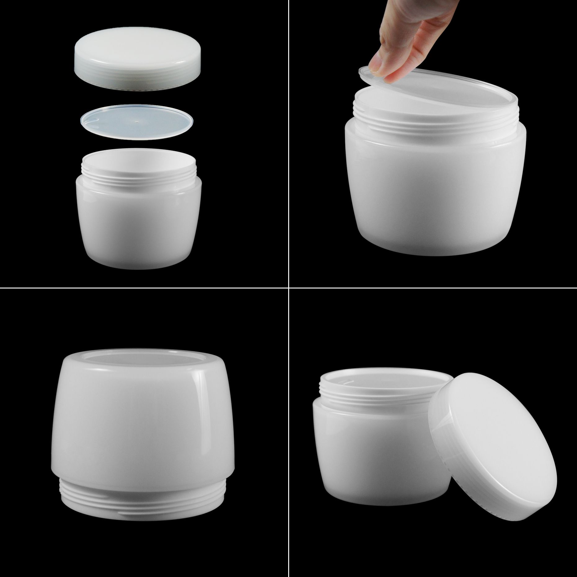 300ml バイインジェクションラウンドカーブジャー | 化粧品包装 - ペットボトルメーカー | TYH