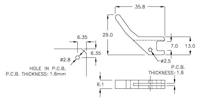 Circuit Board Ejector | Plastic LED Hardware Manufacturer | PINGOOD