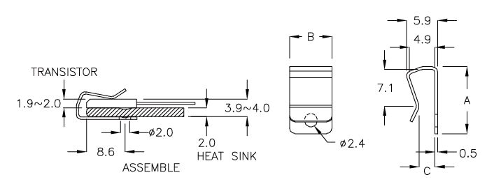 Transistor Clip | Plastic LED Hardware Manufacturer | PINGOOD