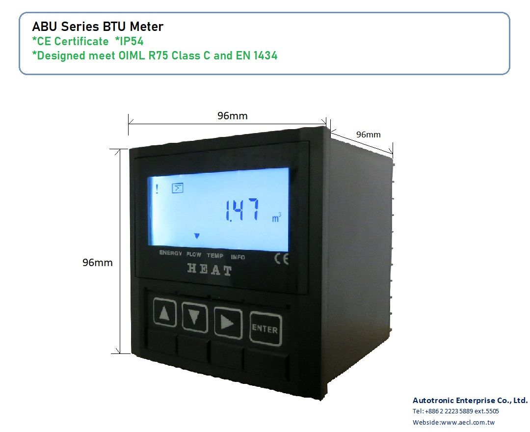 บีทียูมิเตอร์-เครื่องวัดพลังงาน เครื่องวัดความร้อน เครื่องคิดเลข BTU ...