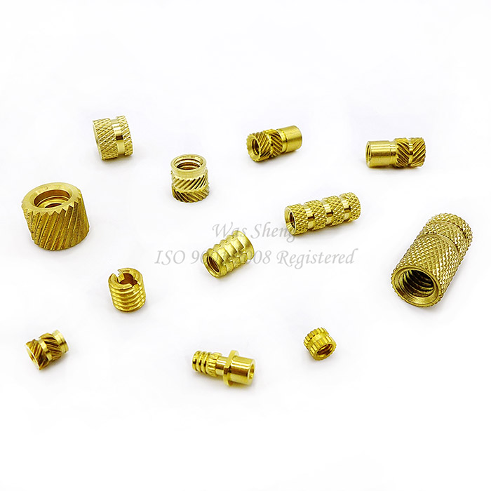Brass Knurling Threaded Round Inserts for Plastic | Brass & Steel Metal ...
