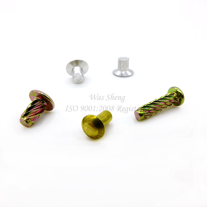 Copper Cooling Rivets with Groove Tin Plating | Brass & Steel Metal ...