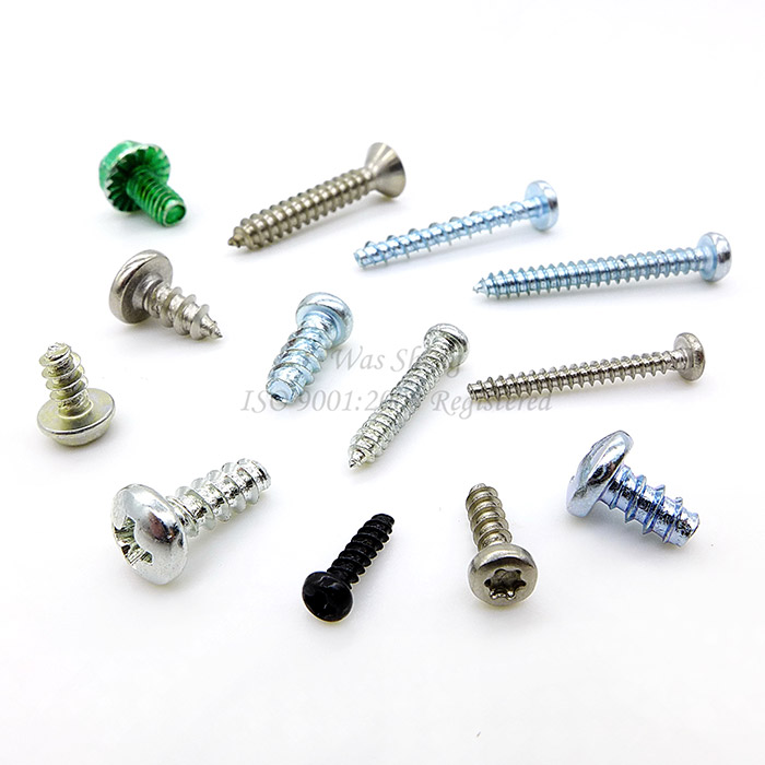Pan / Flat Head Self-Tapping Screws Steel Zinc DIN 7985 | Brass & Steel ...