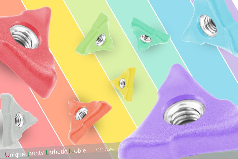 Triangle Flat Knob Nut, M6, D40 | Pull Pin & Hand Knob Screws ...