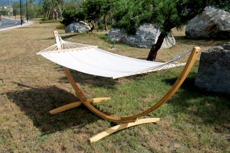 Hammock and Stand Set - Outdoor Furniture Wooden Hammock Stand ...
