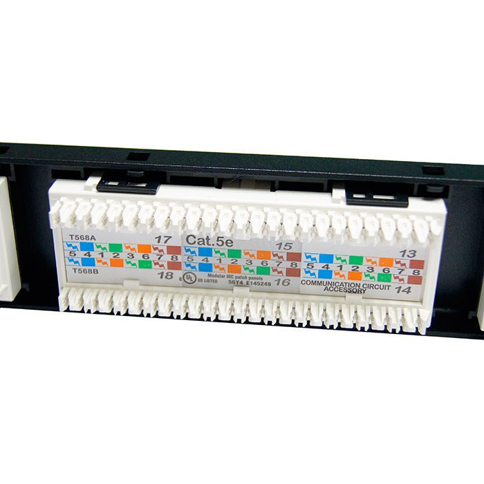 Cat5E UTP 1U 24 PORTAS 180 graus RJ45 Patch Panel | Fabricante de ...