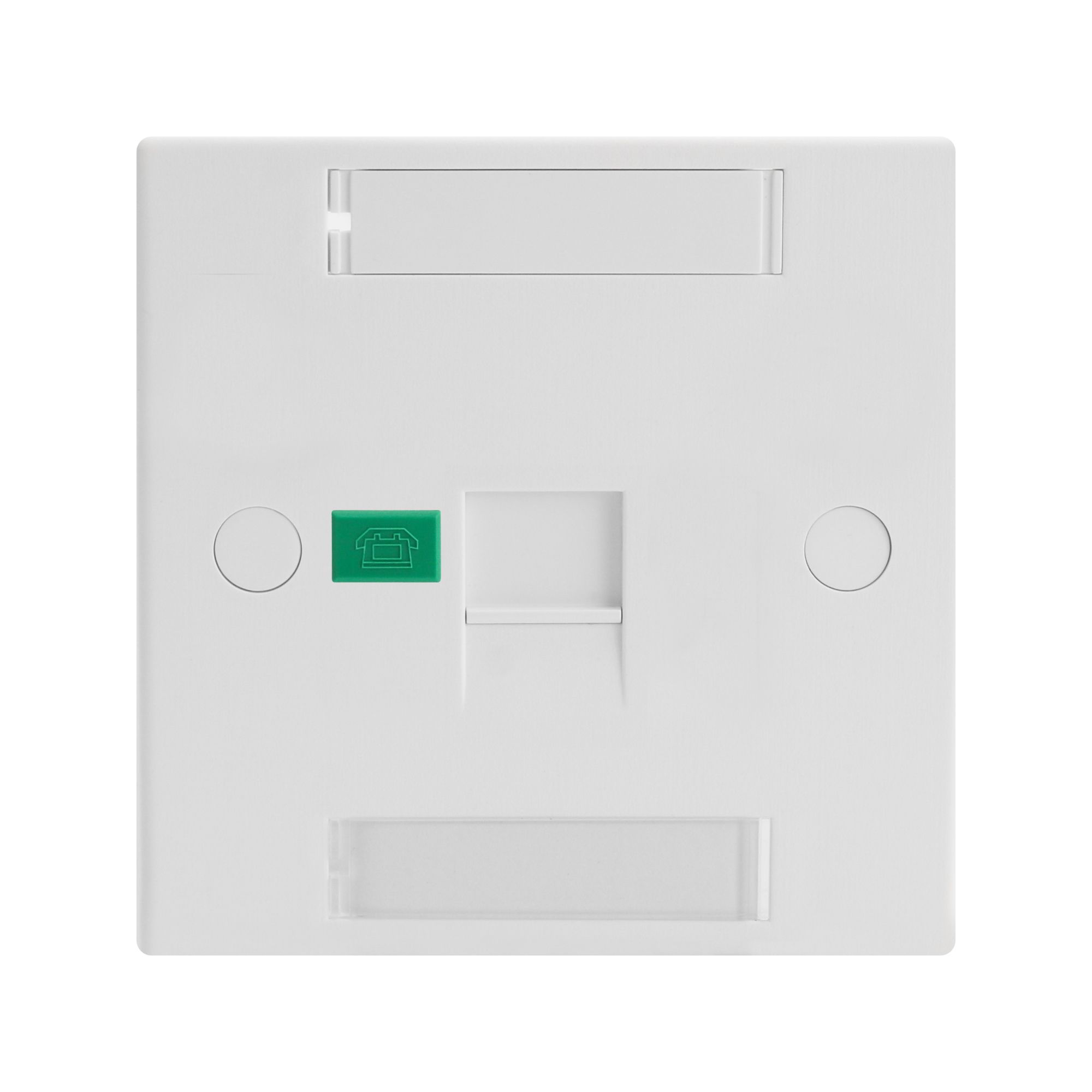 British Shuttered Faceplate 1 Port With Icon Tabs - Hochwertiger ...