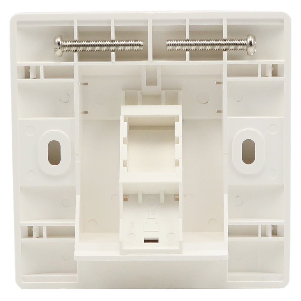 British Shuttered Angled Faceplate 1 port | RJ45 Connectors & Ethernet ...