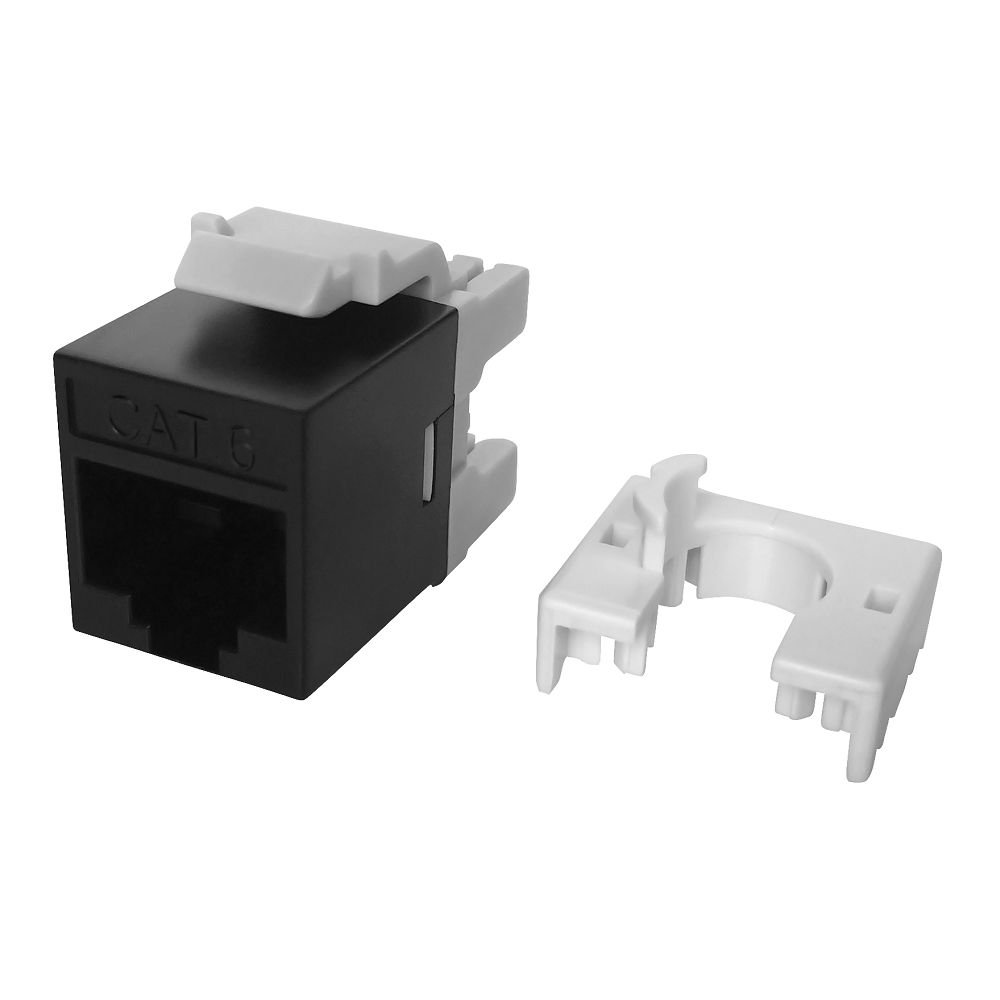 Cat.6 UTP 180 Degree 110 and Krone Slim Keystone Jack - Category 6 ...