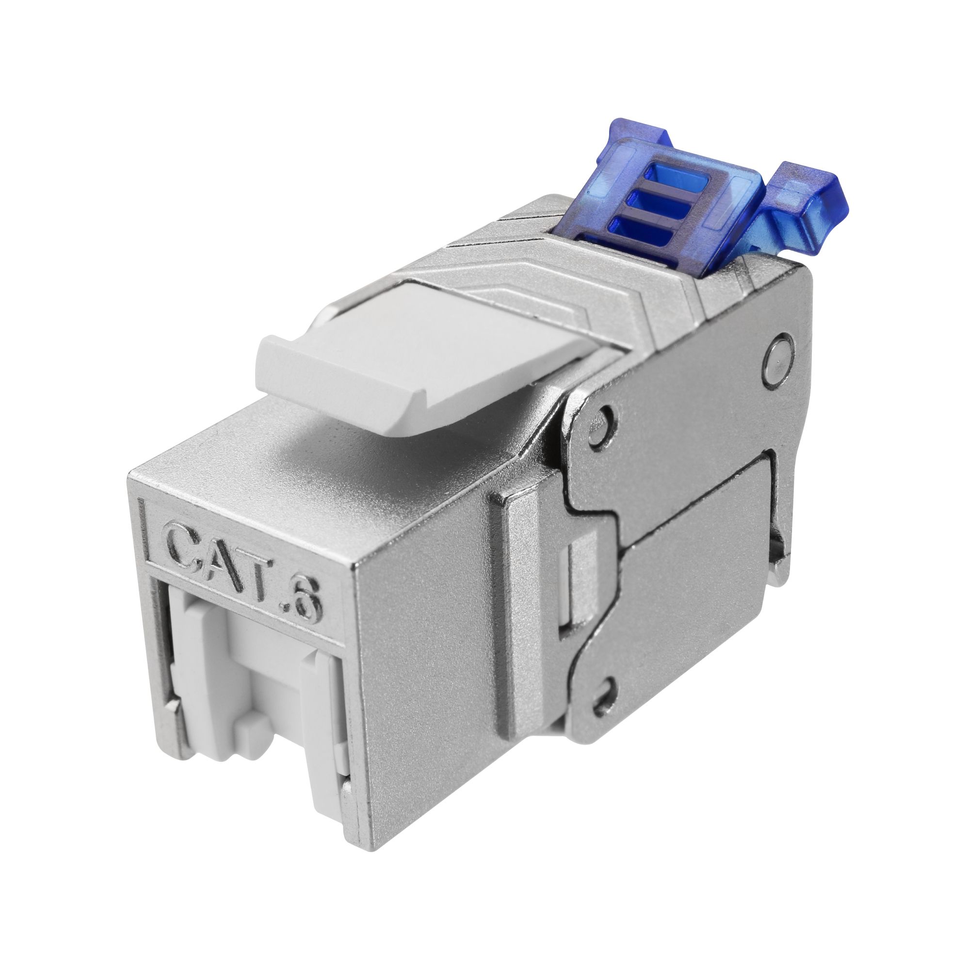 Cat.6 STP 180 Degree Toolless Keystone Jack With Cable Clamp | RJ45 ...