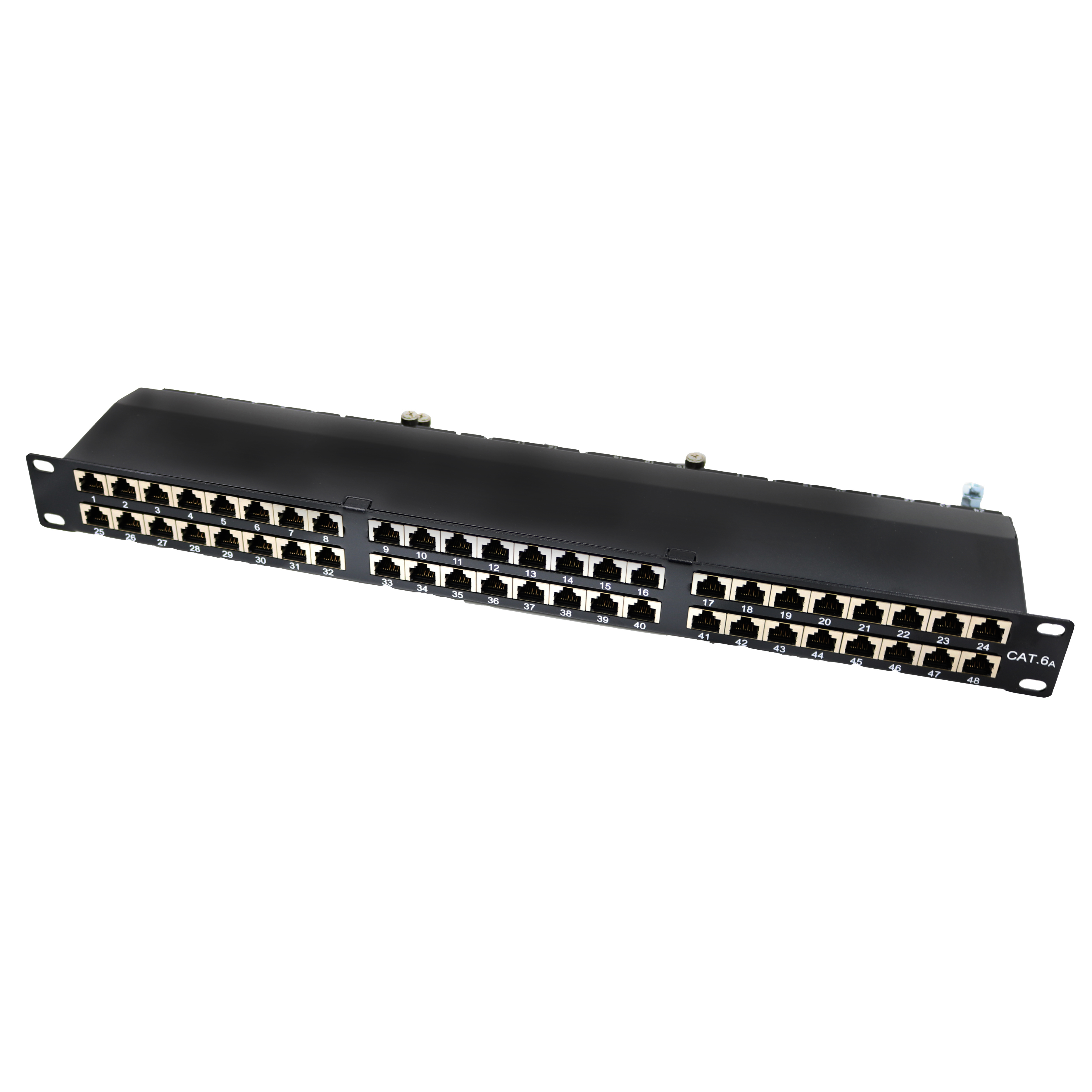 Cat.6A FTP 90 Derece 1U 48 Port RJ45 Patch Panel | RJ45 Bağlantı ...