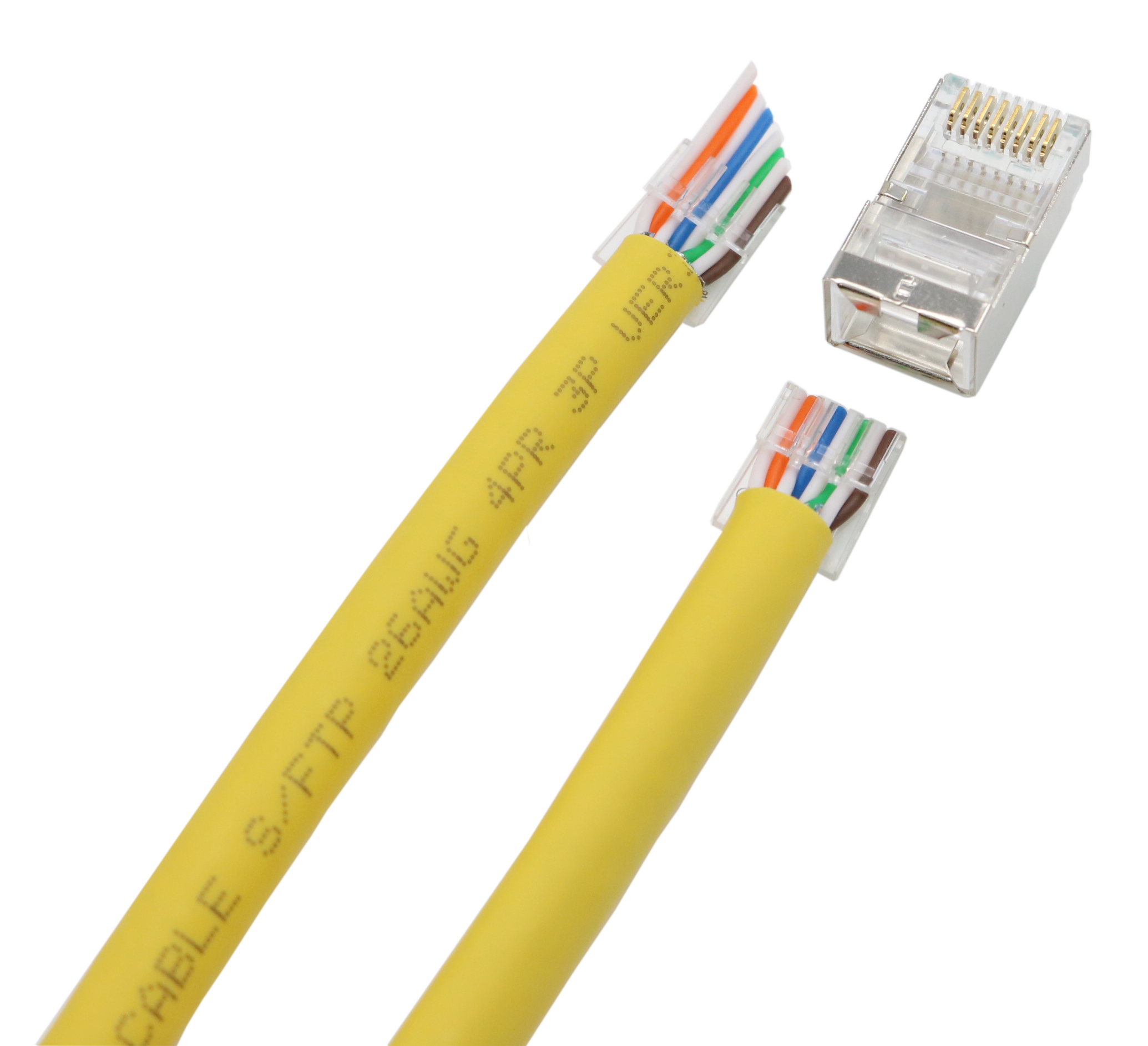 Spina modulare Cat.6 STP con barra di carico e chiusura antigroviglio ...