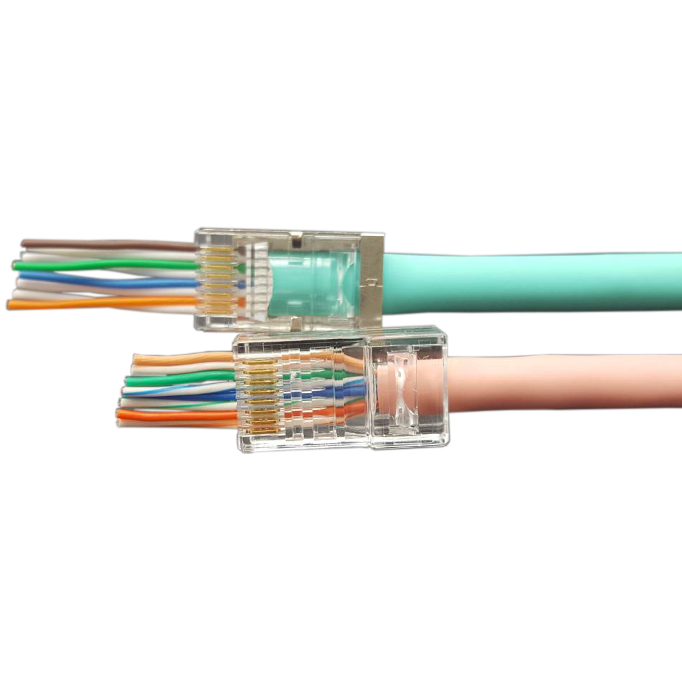 Krimptang voor RJ45-doorvoerstekkers, RJ11-stekkers en RJ12-stekkers ...