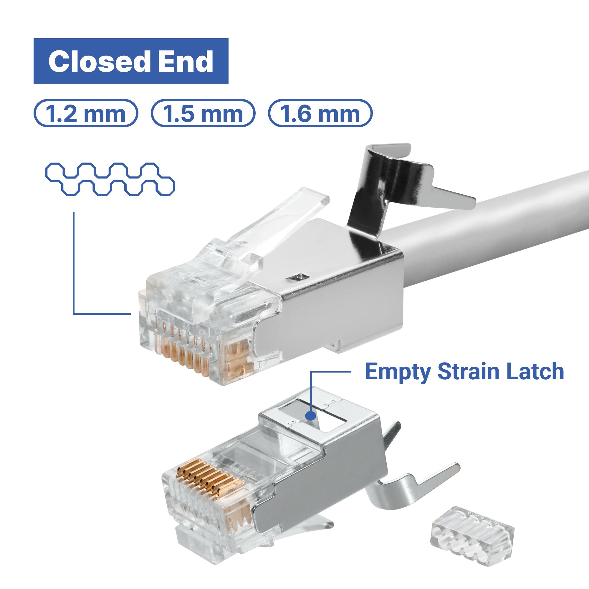 Cat.6A STP modulaire stekker met grote diameter | Fabrikant van RJ45 ...
