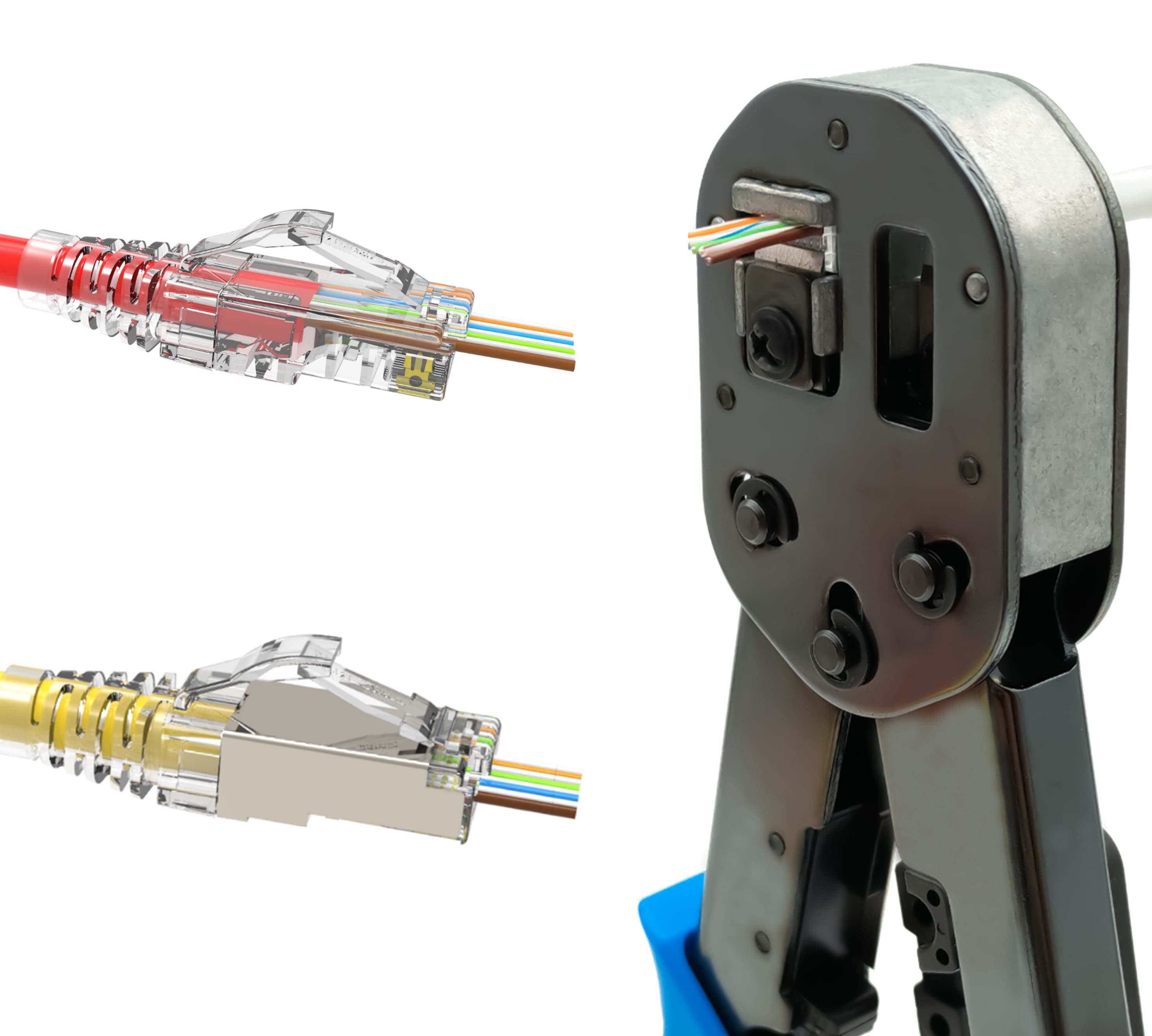 The open-end RJ45 connectors for Speedy Wiring-No More Wiring ...